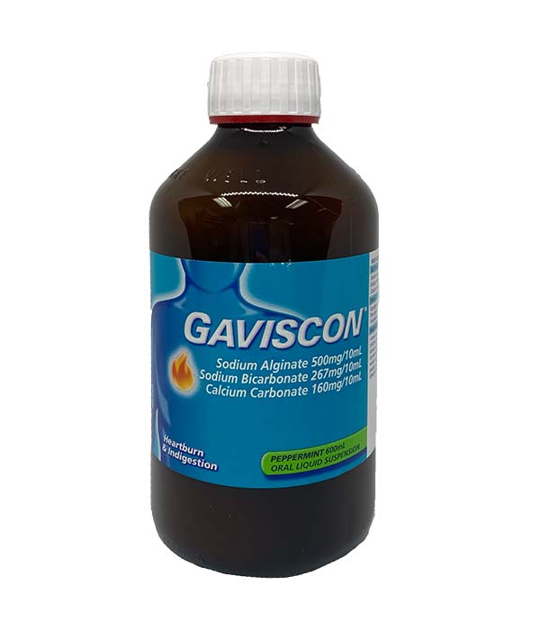 Gaviscon Original Liquid Peppermint, 600mL - ZOOM Pharmacy