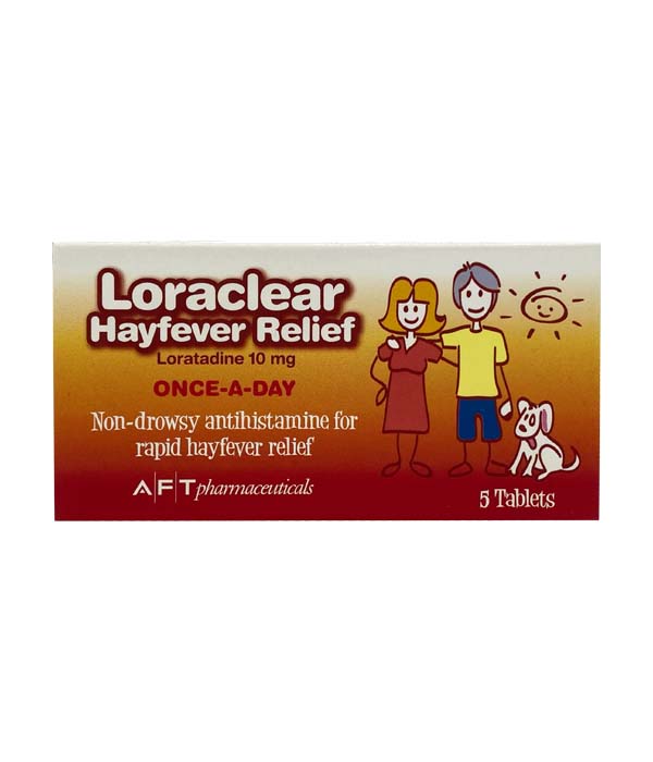 Loraclear Hayfever Relief (loratidine) Tablets, 5 pack - ZOOM Pharmacy