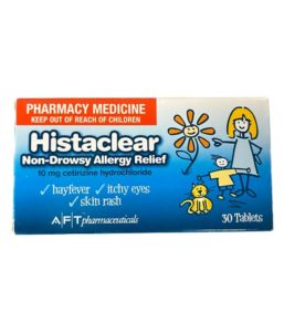 Histaclear 10mg 30 Tablets - ZOOM Pharmacy