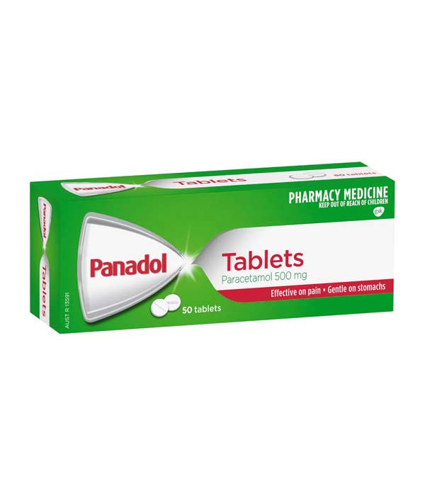 Panadol Paracetamol Pain Relief 500mg 50 Tablets (Quantity Limit 2 ...