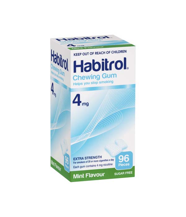 Habitrol Chewing Gum 4mg Extra Strength Mint 96 Pack - ZOOM Pharmacy
