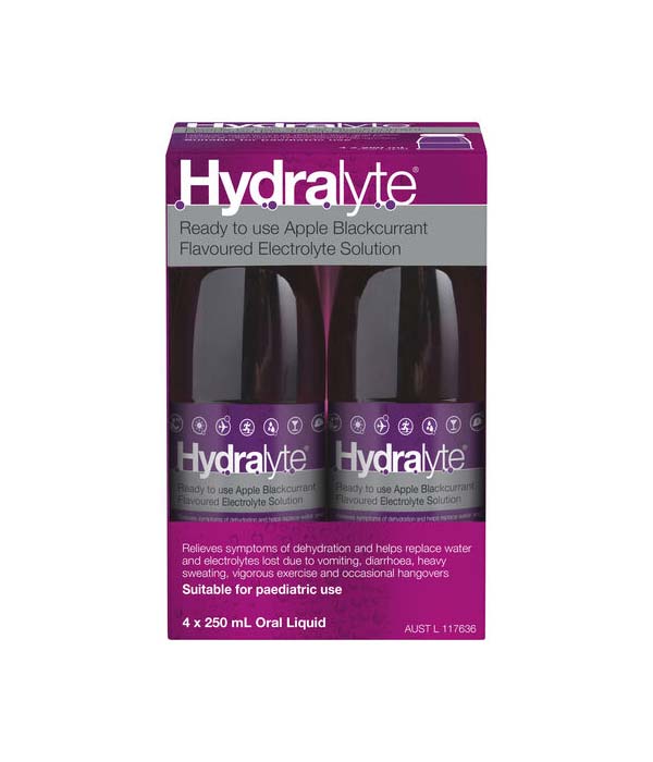 Hydralyte Ready to use Electrolyte Solution Apple Blackcurrant ...