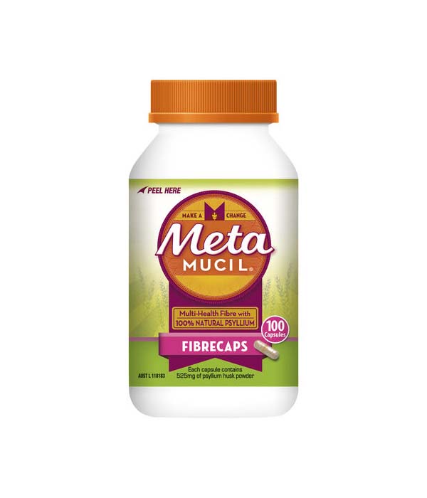 Metamucil Daily Fibre Supplement Fibre Caps 100 Capsules - ZOOM Pharmacy