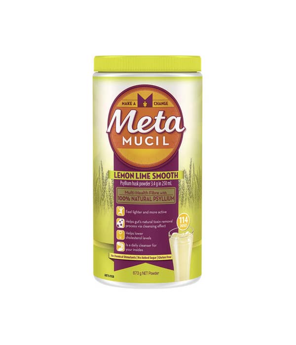 Metamucil Multi-Health Fibre with 100% Psyllium Natural Psyllium Lemon ...