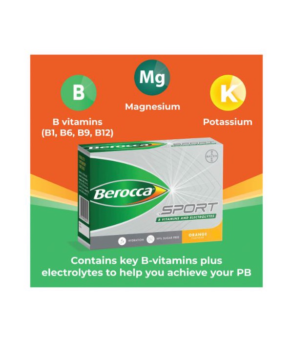Berocca Sport B Vitamins & Electrolytes Orange Flavour 14 Powder ...