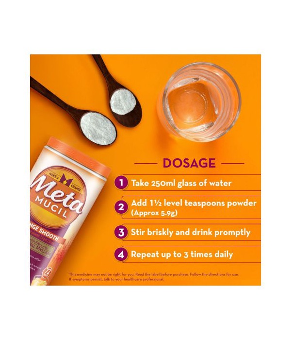 Metamucil Fibre 100% Psyllium Natural Psyllium Lemon Lime 114D 673g ...