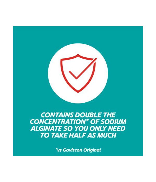 Gaviscon Extra Strength Liquid Heartburn Indigestion Peppermint 300mL ...