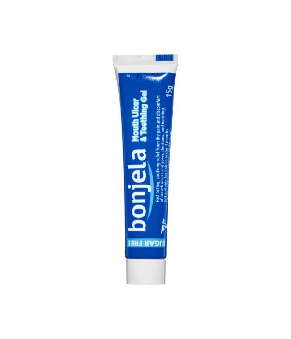 Bonjela Mouth Ulcer and Teething Gel 87mg/g Choline Salicylate 15g ...
