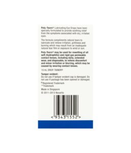 Poly Tears Eye Drops, 15mL - Zoom Pharmacy