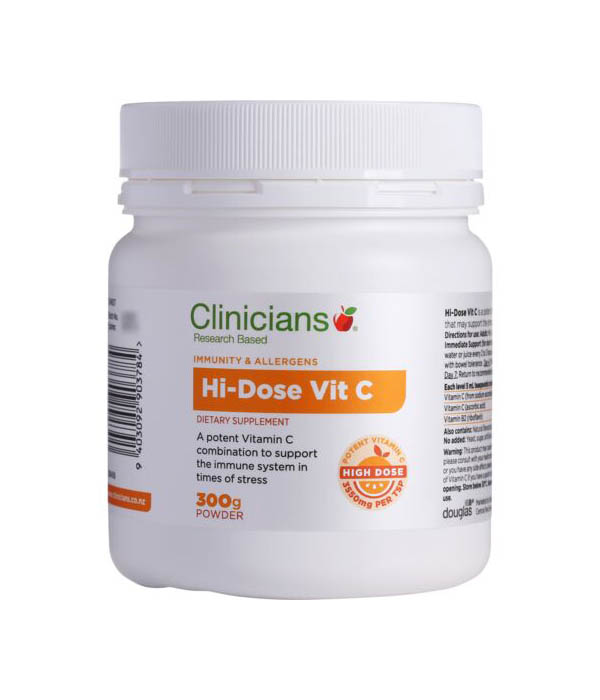 Clinicians Hi-Dose Vit C Pwd 300g - ZOOM Pharmacy
