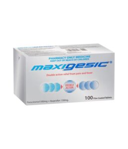 Maxigesic Double Action Tablets, 100 pack. ZOOM Pharmacy